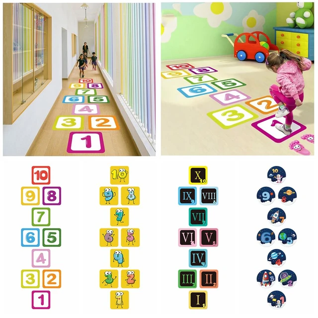 Hopscotch Game Cartoon