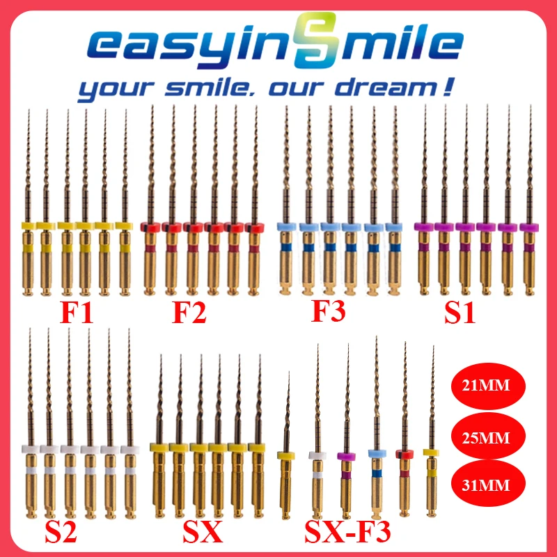 Easyinsmile Dental Endo Rotary Files X-Pro Gold Taper Endodoncia Files ...