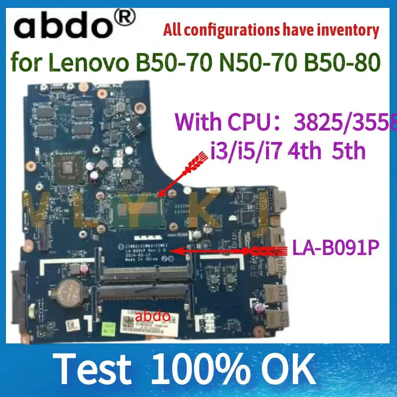 LA-B091P-Motherboard-For-Lenovo-B50-70-N50-70-B50-80-Laptop-Motherboard ...