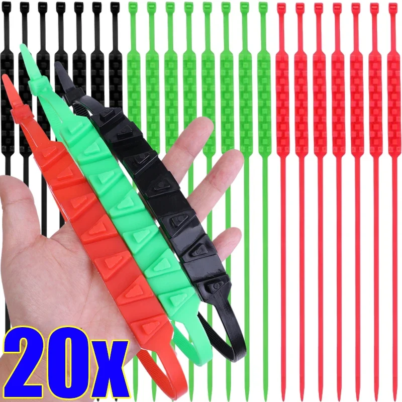 20/1Pcs Motorcycle Snow Chains Reusable Motorbike Tire Anti Slip Tie ...