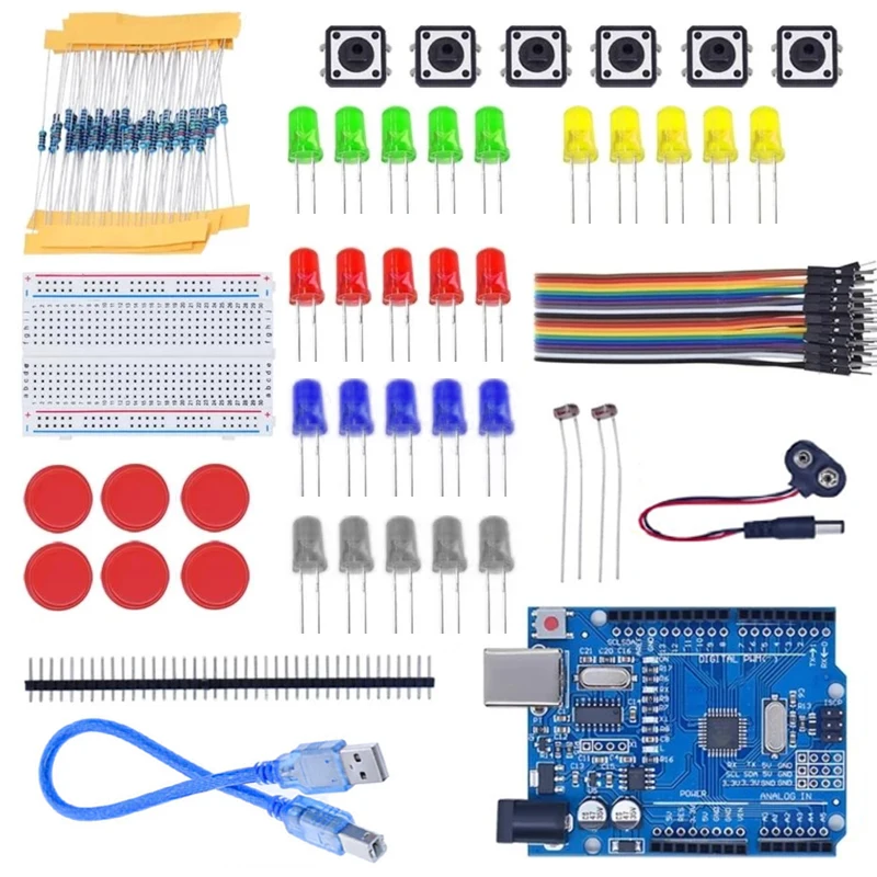 Kit de placa de pruebas para Arduino, Kit de iniciación para UNO R3 ...
