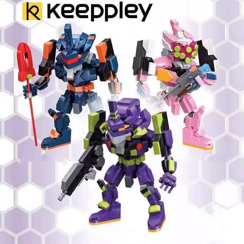 keeppley EVA building blocks assembled robot model Kawaii collection ...