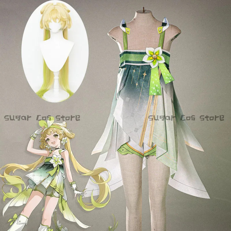 Game-Wuthering-Waves-Verina-Cosplay-Costume-Wig-Long-Hair-Game-Botanist ...