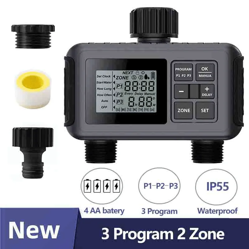 Automatic Watering Timer Large Screen Display Irrigation Controller ...