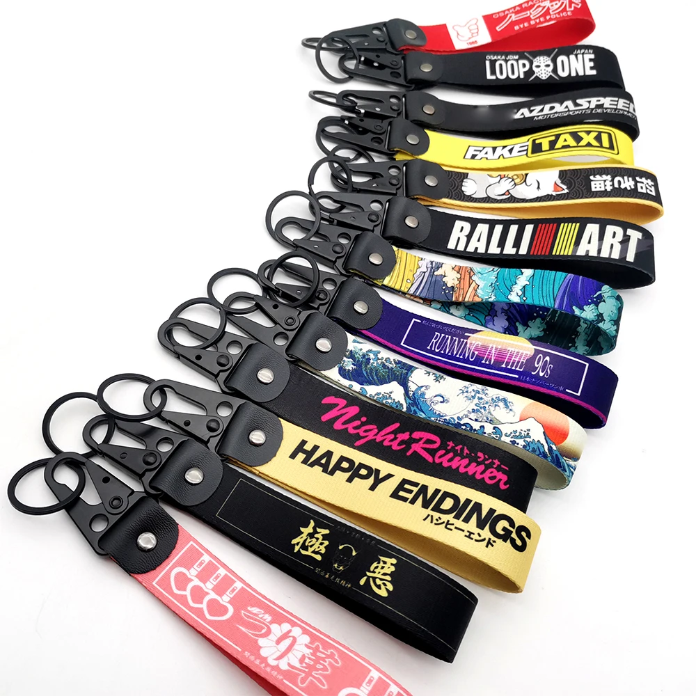 Car-Key-Strap-JDM-Keychain-Key-Ring-Lanyard-Tags-Key-Strap-Tow-Car ...