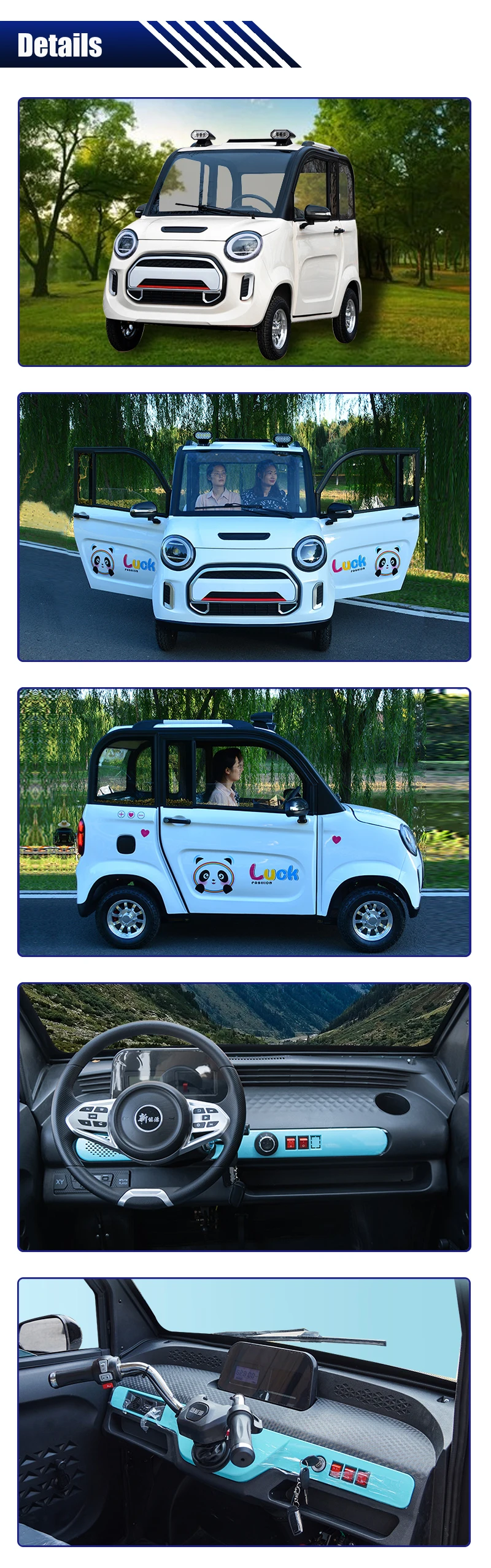 Электромобиль четырехколесный дешевый Minicar Mini Ecar внедорожники ...