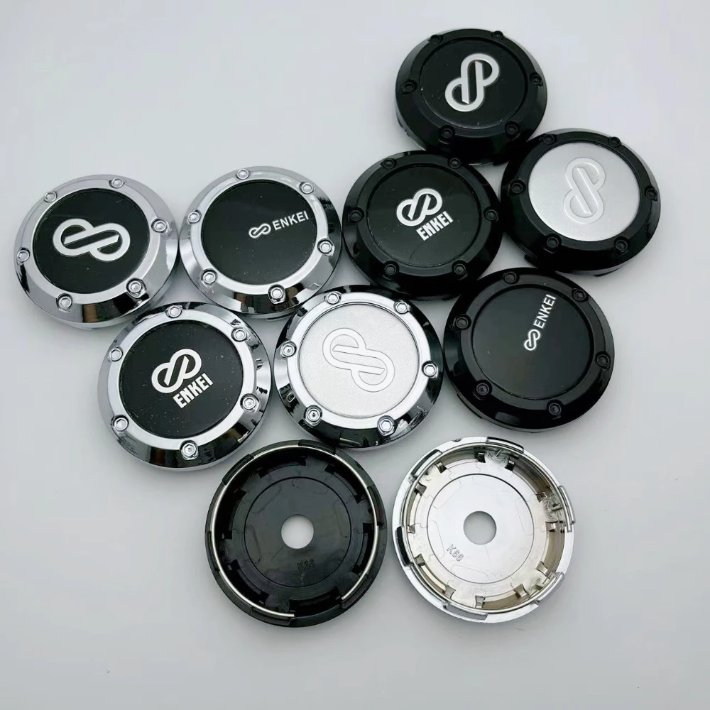 4pcs JDM 66MM (62MM I.D) ENKEI Logo Emblem Car Wheel Center Caps Wheels ...