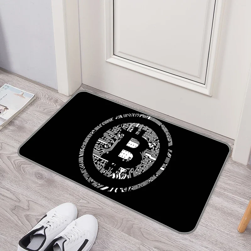 Bitcoin-Home-Carpet-Entrance-Doormat-Room-Mats-Non-slip-Kitchen-Mat ...