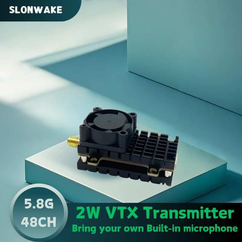 Over 20km Long Range 5.8G 48CH 2W 2000mW VTX Wireless Image Video ...