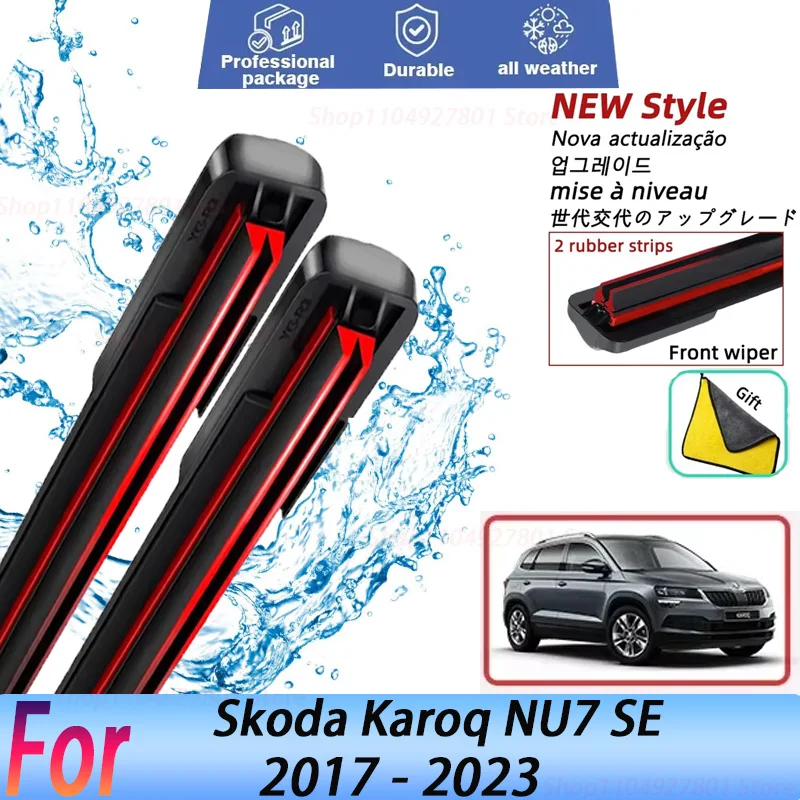 For Skoda Karoq NU7 SE 2017 - 2023 Car Front Wiper Blades Windshield ...