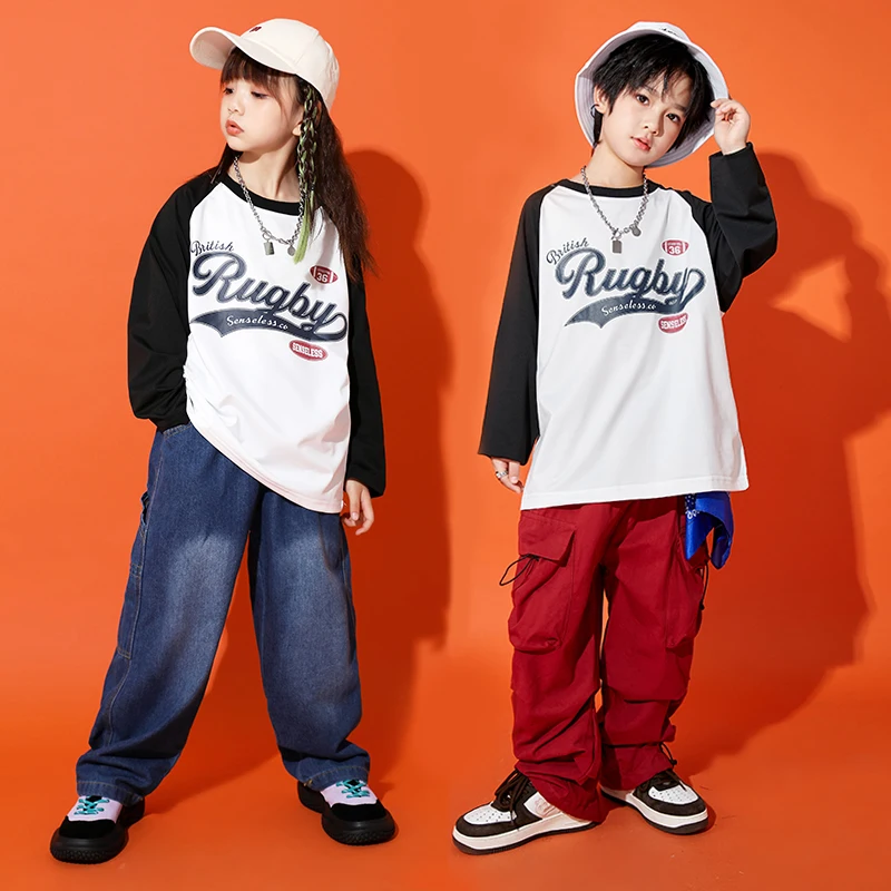 Kids-Showing-Kpop-Street-Outfits-Teenage-Hip-Hop-Clothing-Long-Sleeve ...