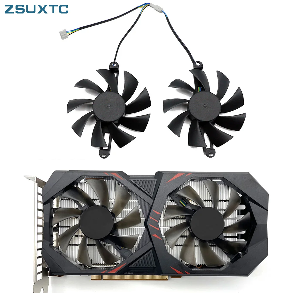 2Pcs-Set-85MM-GPU-Cooler-For-PARA-ALSEYE-RX580-rx-580-8gb-Colorful-P106 ...