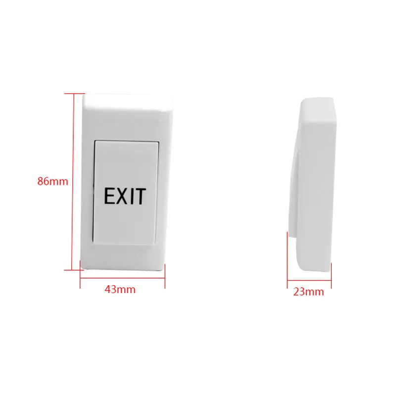 10pcs Mount Exit Button With Bottom Mini Door Release Push Exit Door ...