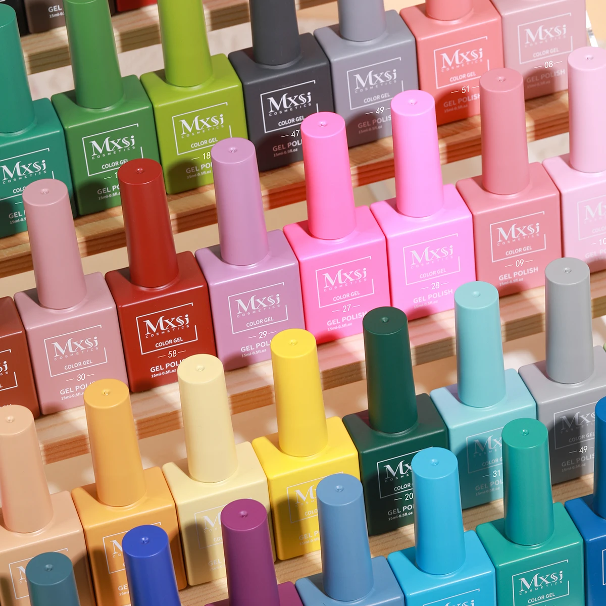 Mxsi-Professional-60-Colour-15ml-Gel-Nail-Polish-Kit-Uv-Varnish-Gel ...