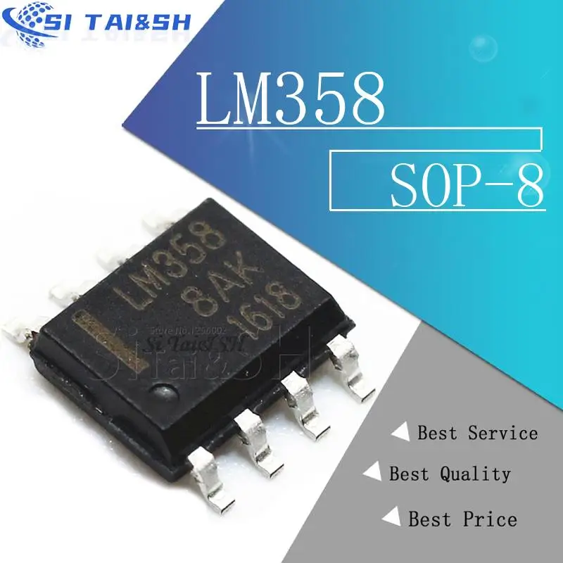 50PCS-LM358-LM393-LM339-LM324-NE555-SOP-SMD-LM358DR-LM324DR-LM339DR-LM393DR-NE555DR-Amplifier ...