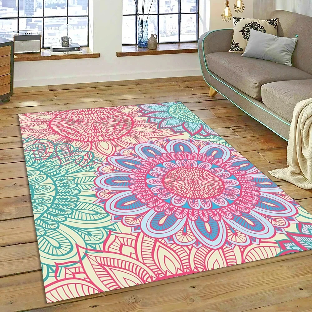 Bohemia-Meditation-Mandala-Nature-Yoga-Flower-Carpet-Rug-for-Home ...