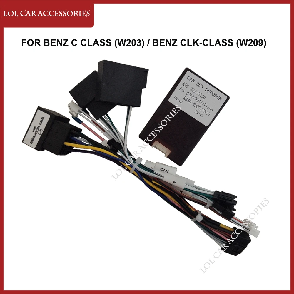 Car Radio GPS MP5 Player Android Power Cable Canbus For BENZ C CLASS ...