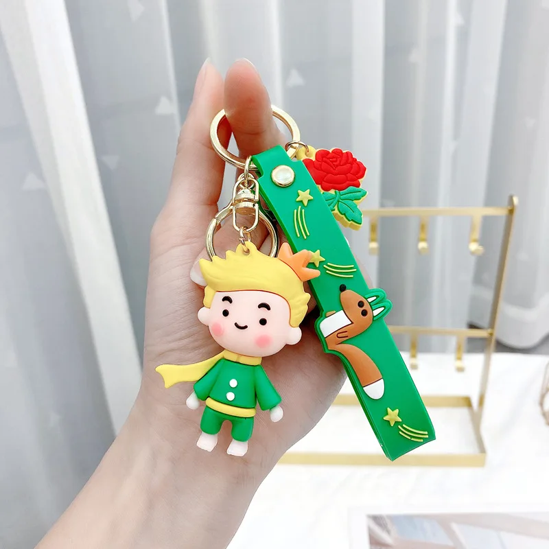 Cartoon-The-Little-Prince-3D-Figure-Keychain-Animal-Fox-Lanyard-Key ...