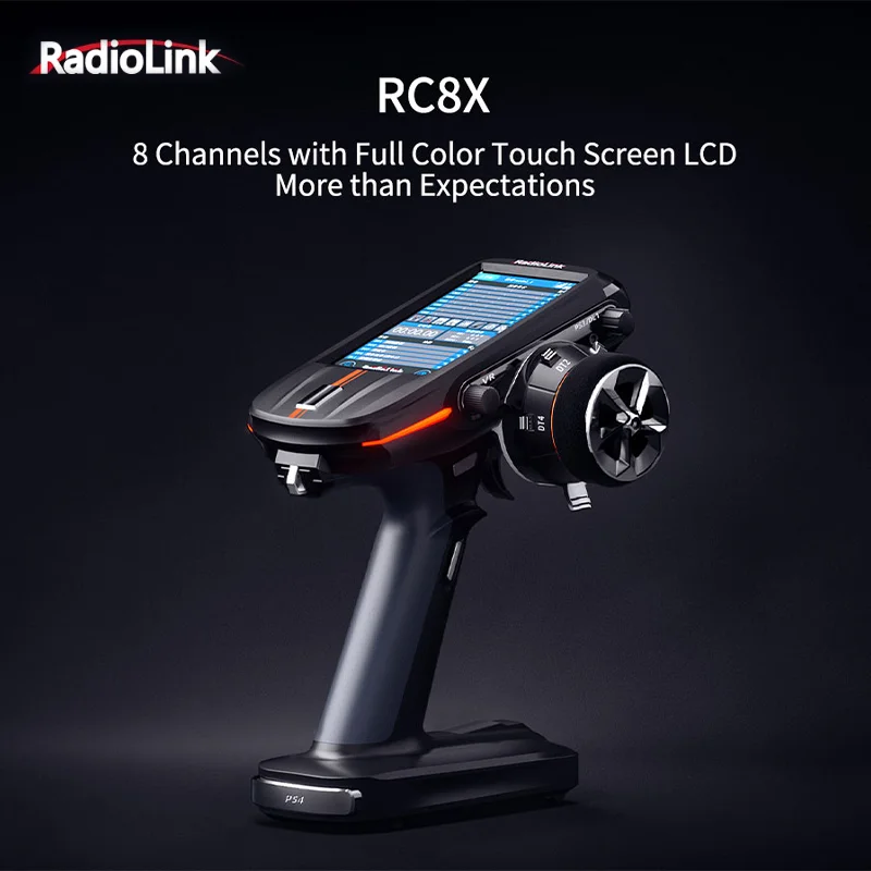 New-Radiolink-RC8X-2-4G-8CH-Radio-Transmitter-600m-4-3inch-Full-Color ...