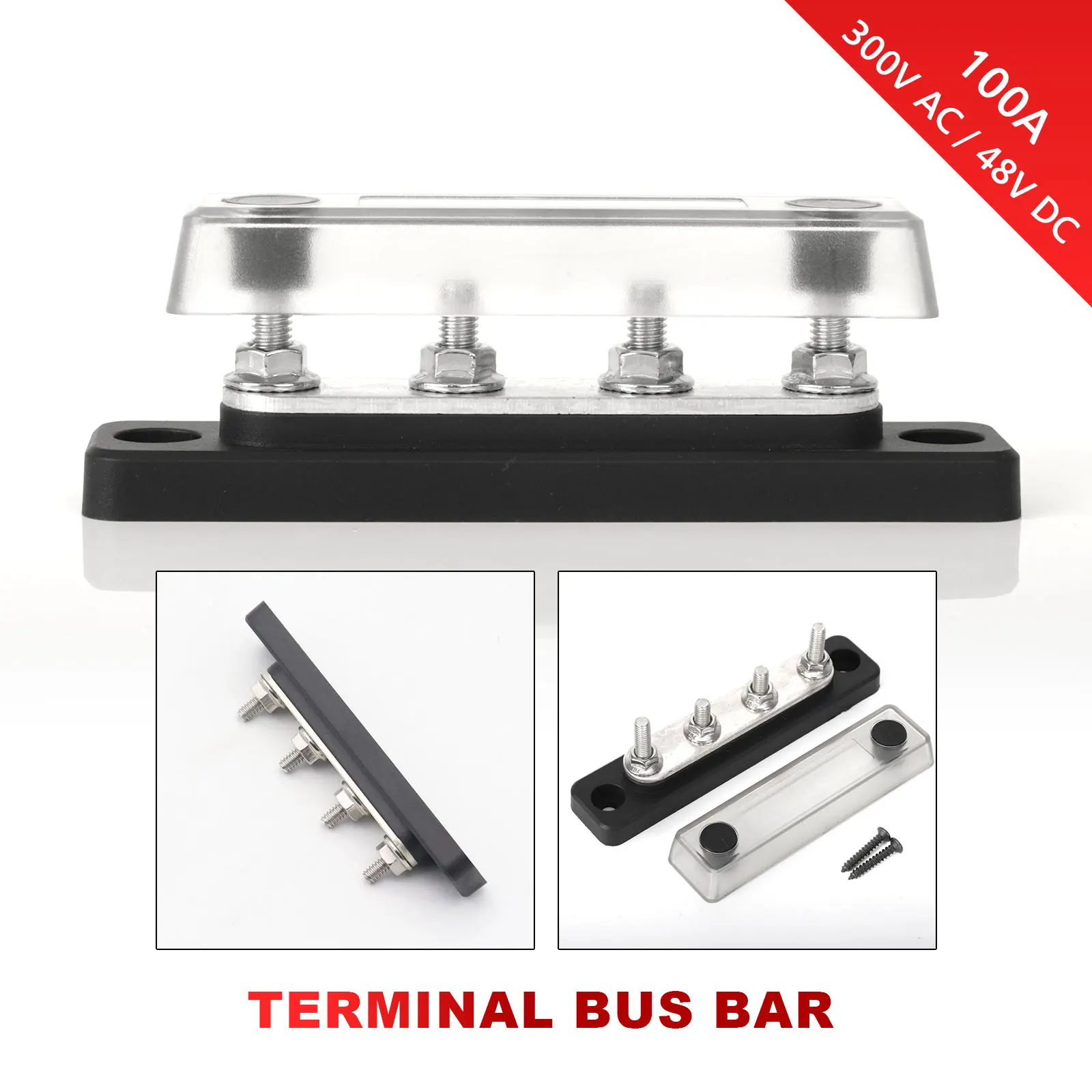 Auto-Bus-Bar-Positive-Negative-48V-100A-Battery-Power-Distribution ...