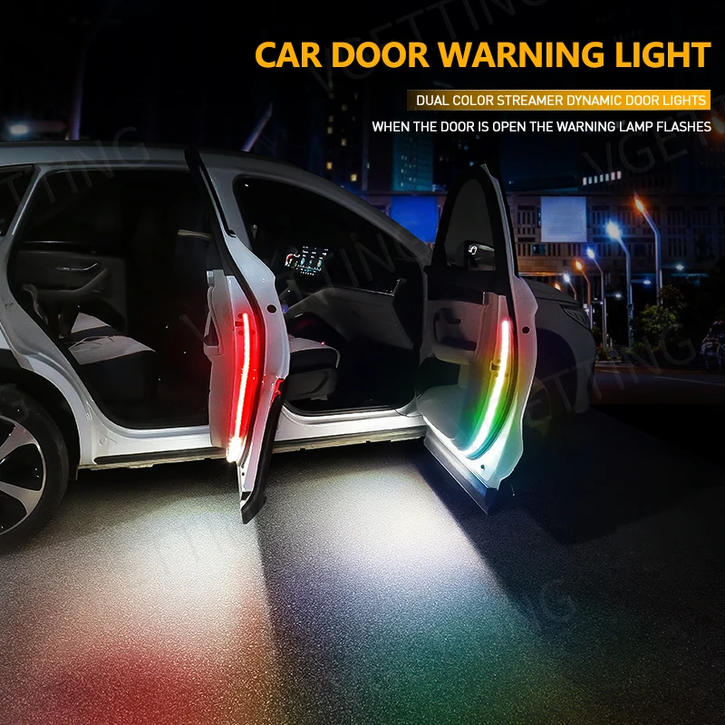 2-Pcs-Flexible-Car-LED-Door-Warning-Light-Red-White-Colorful-Decoration ...