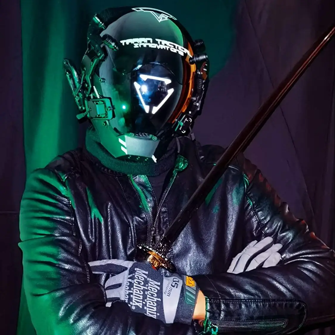 Futuristic Battle Helmet