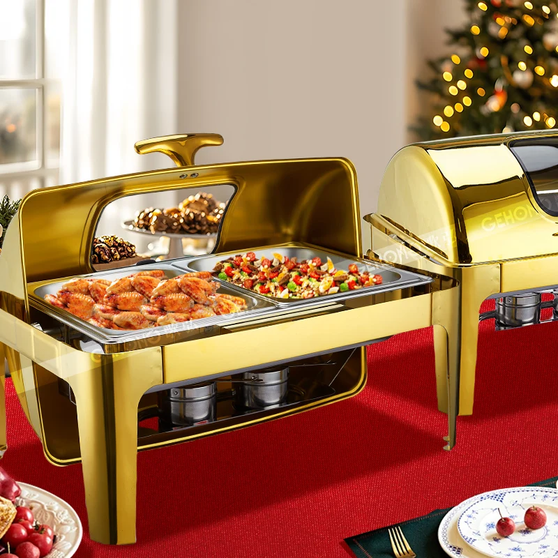 Luxury Hot Pot Buffet Set Hotel Restaurant Food Heater Buffet Hot Pot ...