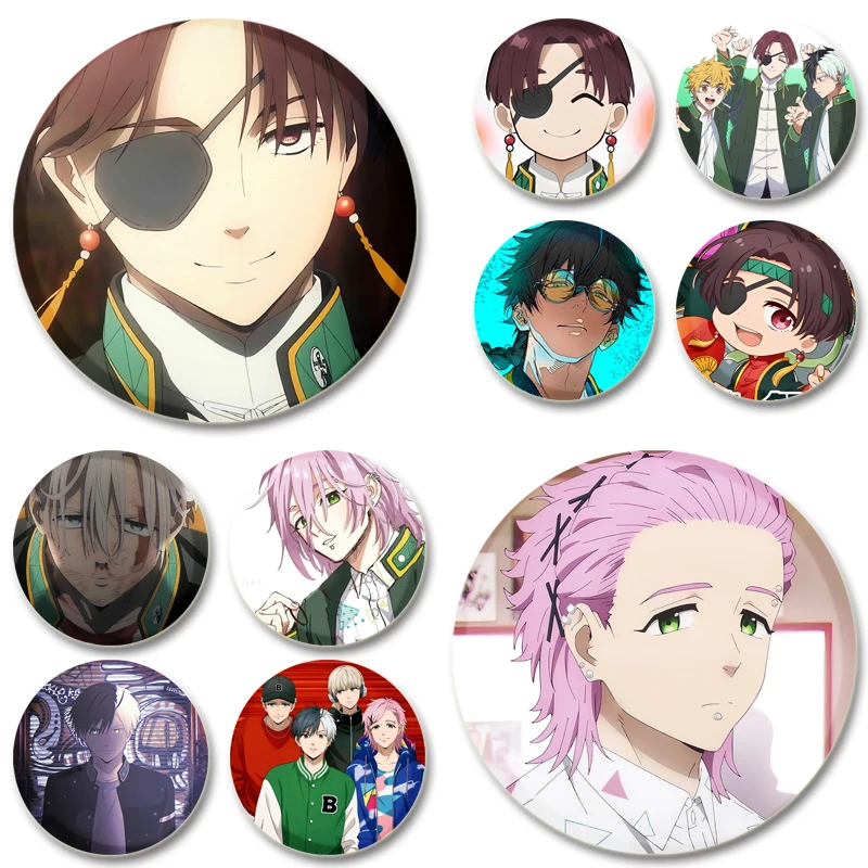 Haruka-Sakura-Mitsuki-Kiryu-Hajime-Umemiya-Hayato-Suo-Brooches-Anime ...