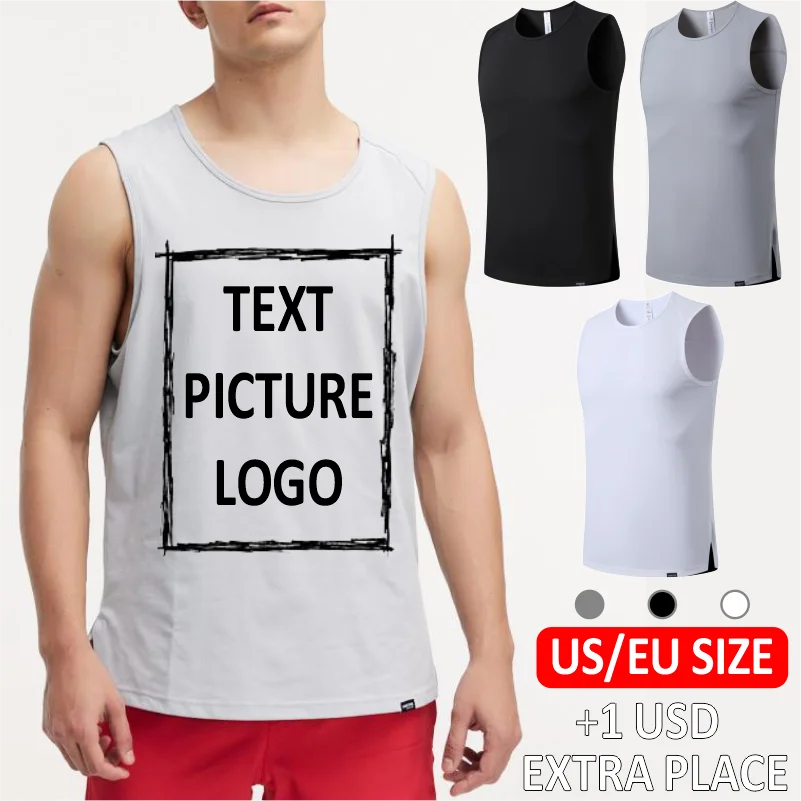 Custom Men Tank Tops Design Your Own Add Your Image Photo Logo ...