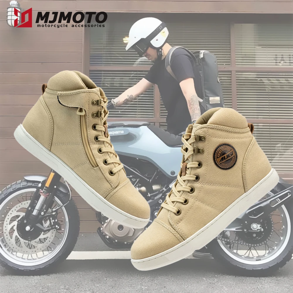 New-Retro-Motorcycle-Cycling-Shoes-Breathable-Motocross-Shoe-Anti ...