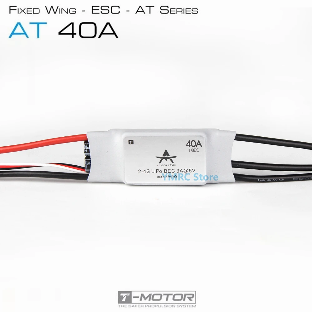 T-MOTOR AT Series ESC AT 40A 2-4S Mini ESC Electronic Speed Controller ...