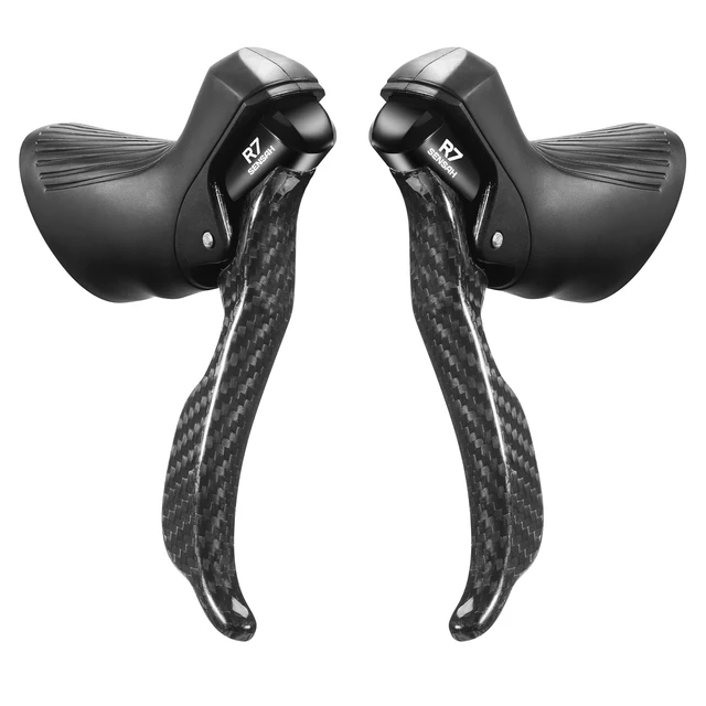 SENSAH carbon fibre Road Bike Shifter 2x7 2x8 2x9 2x10 Speed bicycle ...