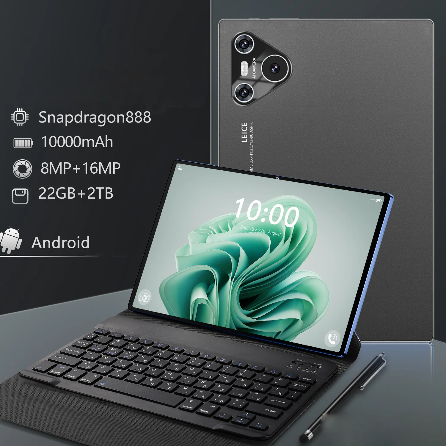 2025 S25 UItra 22GB+2TB Tablet PC Android 15 Snapdragon 8 Gen3 10.1 ...