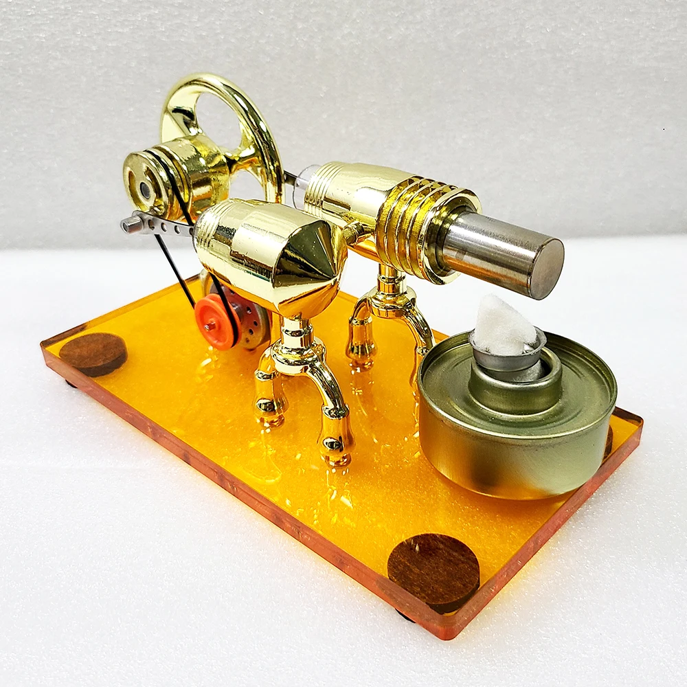 Hot-Air-Stirling-Engine-Steam-Engine-DIY-Model-Kit-Alternator-Science ...