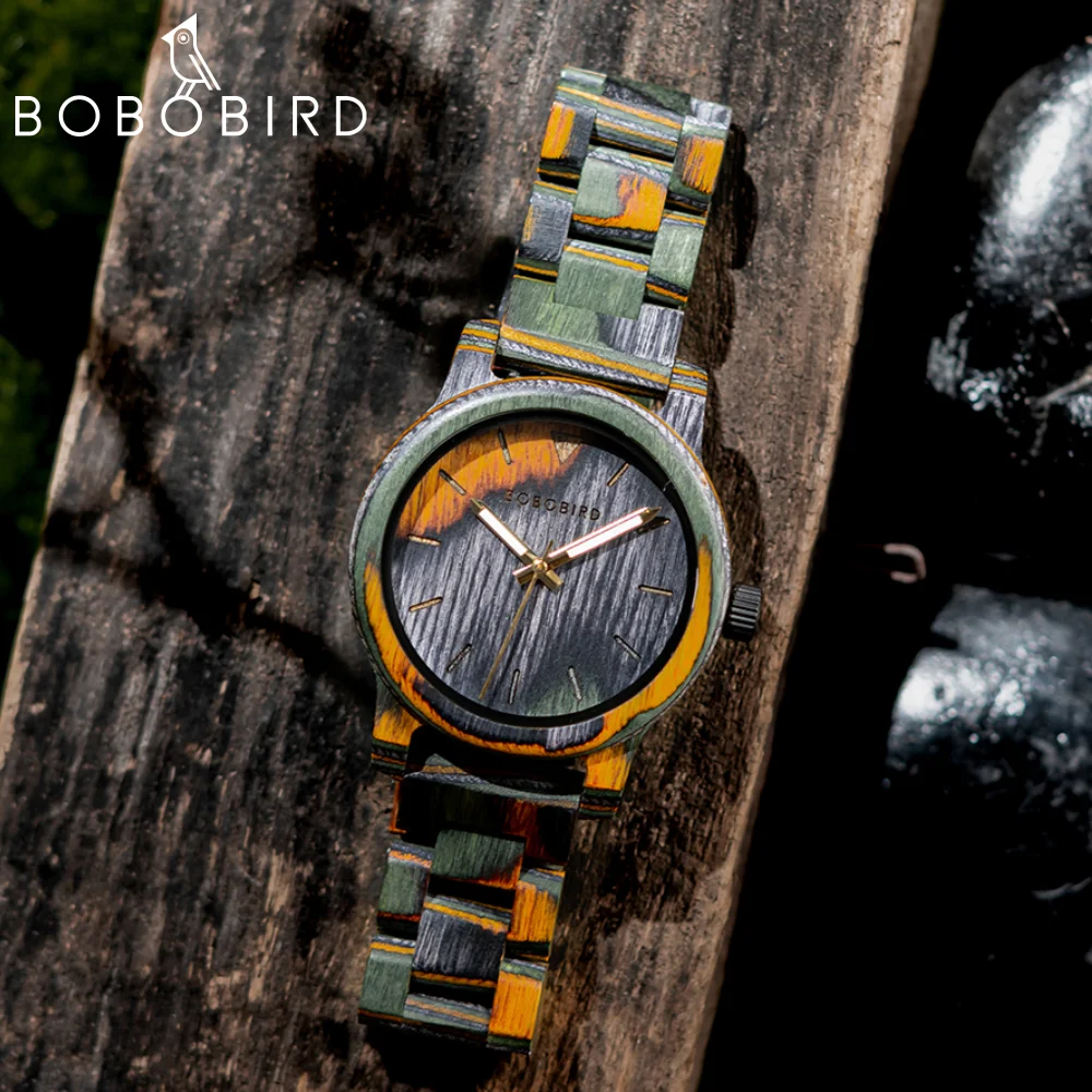 Bobo Bird Colored Wood Men Quartz Watch Leisure Fashion Wristwatch ...