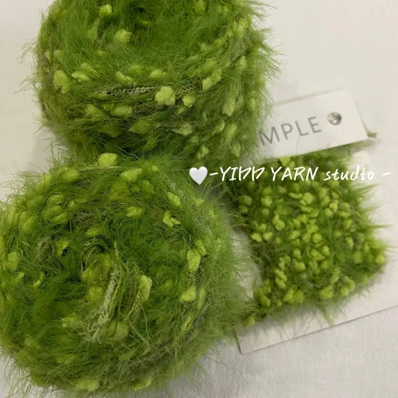 Fil-vert-en-tricot-m-lang-la-main-m-langes-de-laine-bricolage-la-main ...