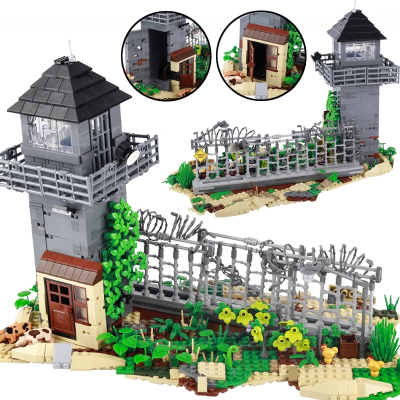 WW2-Military-Ruins-Base-Model-Building-Blocks-Germany-US-Army-Infantry ...