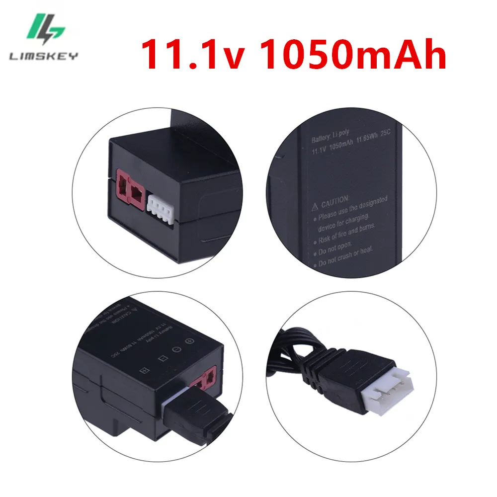 3S 11.1V 1050mAh Lipo battery for MJX Hyper Go H16H H16E 1/16high speed ...