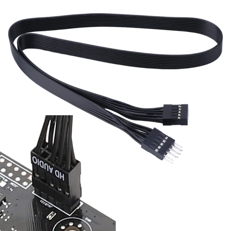 Computer-Motherboard-Front-9-PinHD-Audio-Connector-Cable-for-Desktops ...