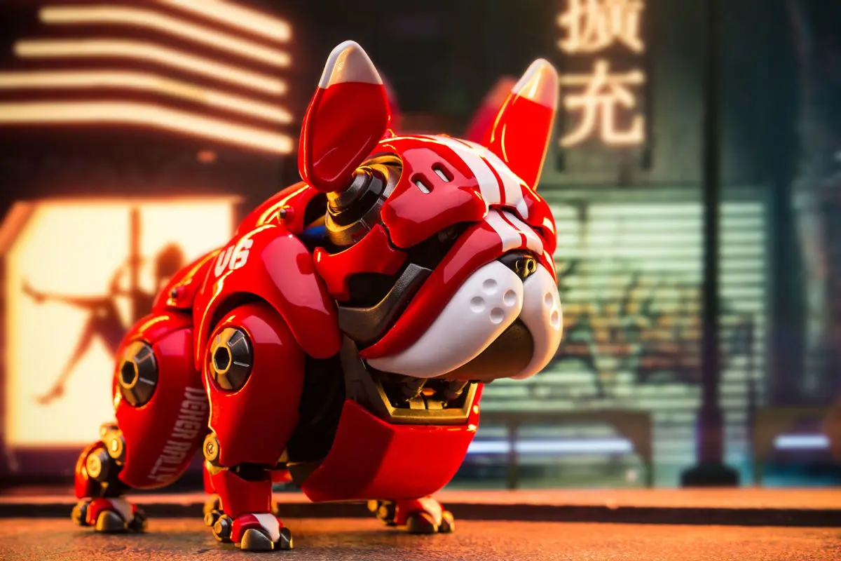 Metallic Bulldog Transformer: The Ultimate Robotic Canine Action Figur ...