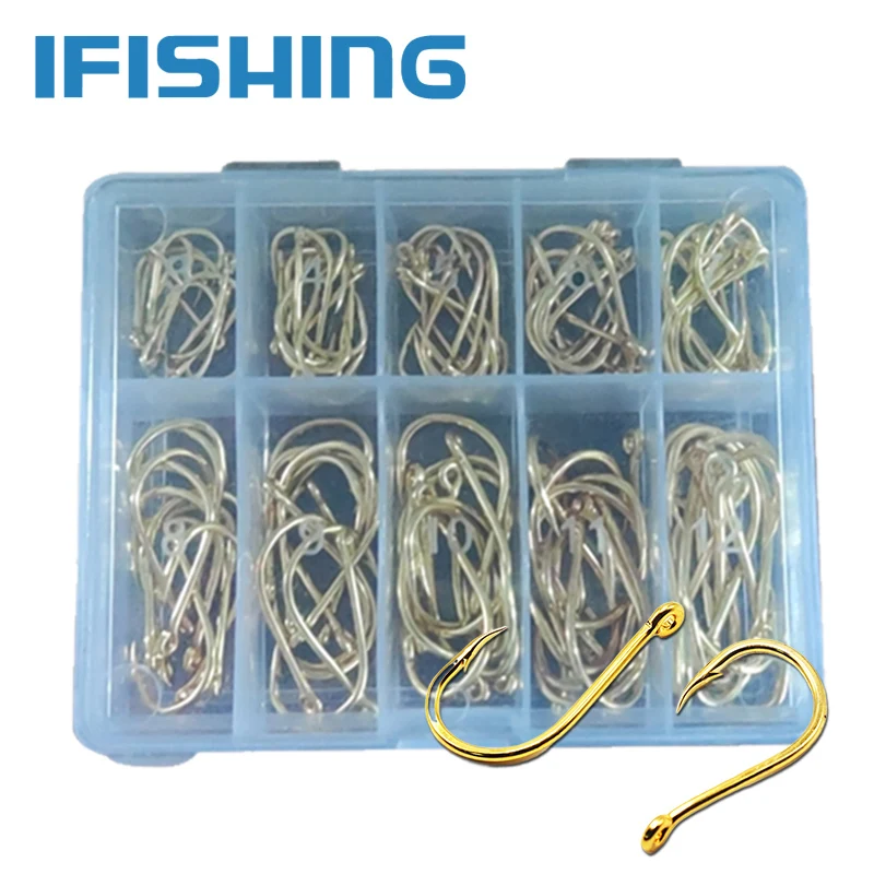 Fishing-Hooks-Set-Fishing-Goods-Carbon-Steel-Single-Fishhook-Fly ...