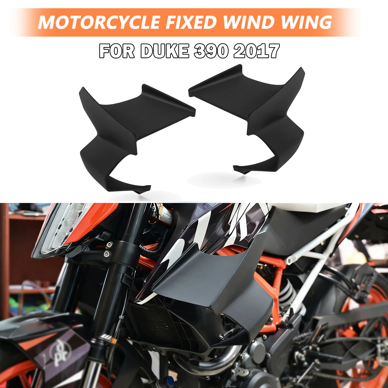 Motorcycle Fairing Winglet Spoiler For KTM DUKE 390 2017 390 DUKE ...