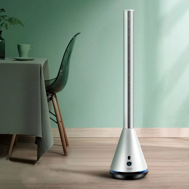 Vaneless Fan Ultra-Quiet Household Tower Fan Floor-Standing Living Room ...