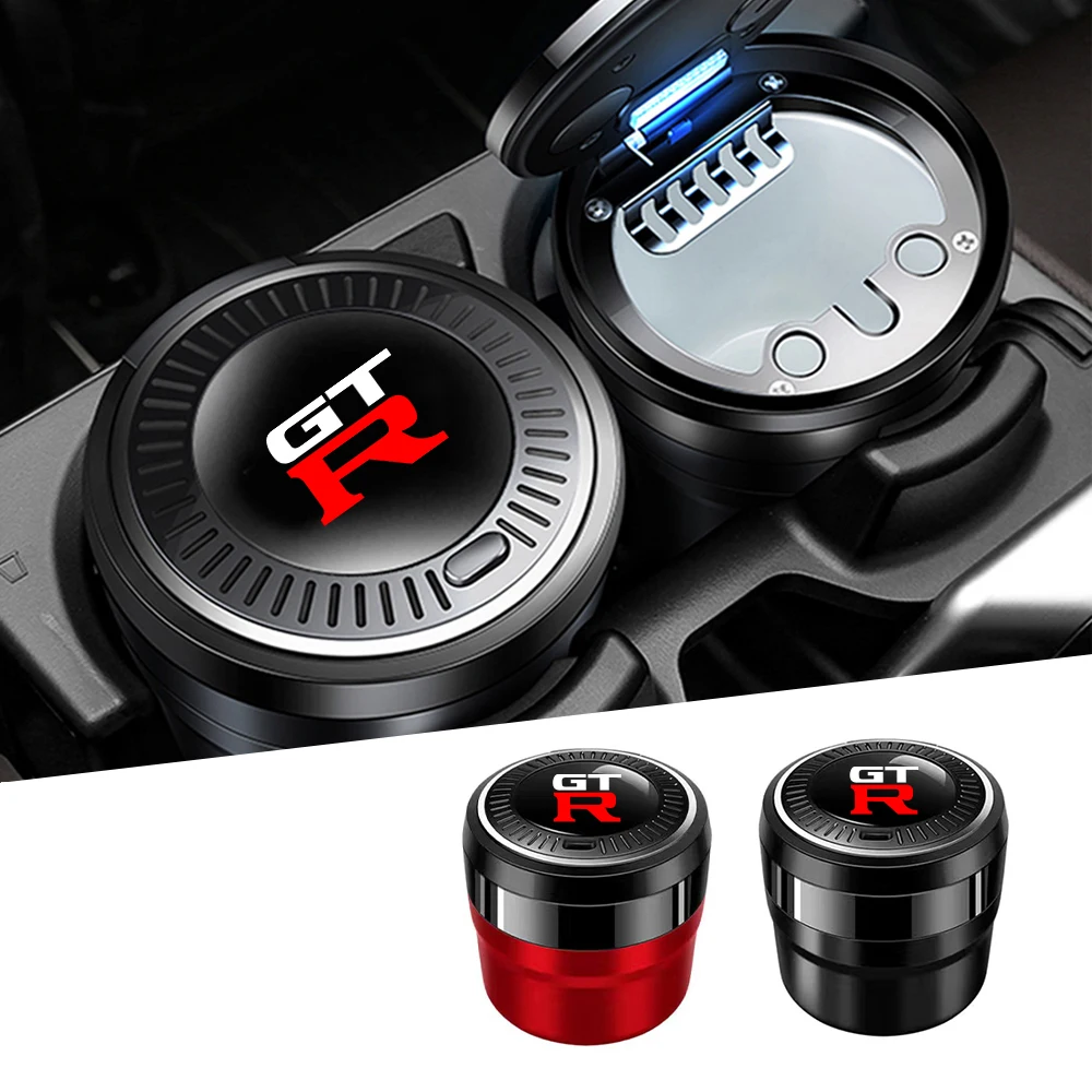 Car-Ashtray-with-LED-Light-Cigarette-Cigar-Ash-Tray-Ash-Cylinder-Smoke ...