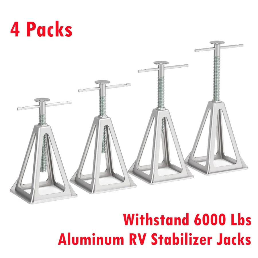 4-Packs-Aluminum-RV-Stabilizer-Jacks-Screw-Jack-Stands-Stabilize-and ...