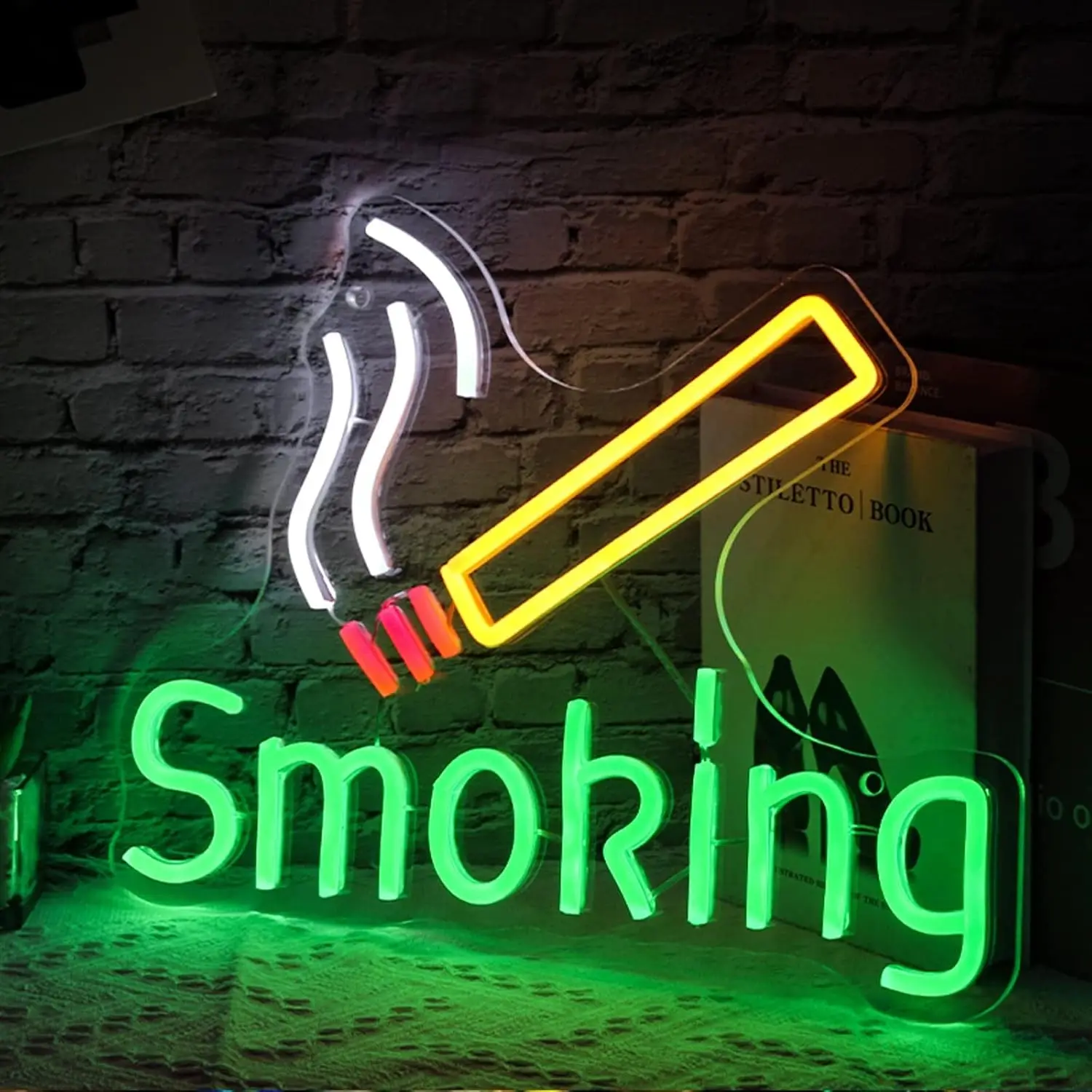 Smoking Neon Sign LED Neon Light Wall Decor for Smoking Area Light in ...