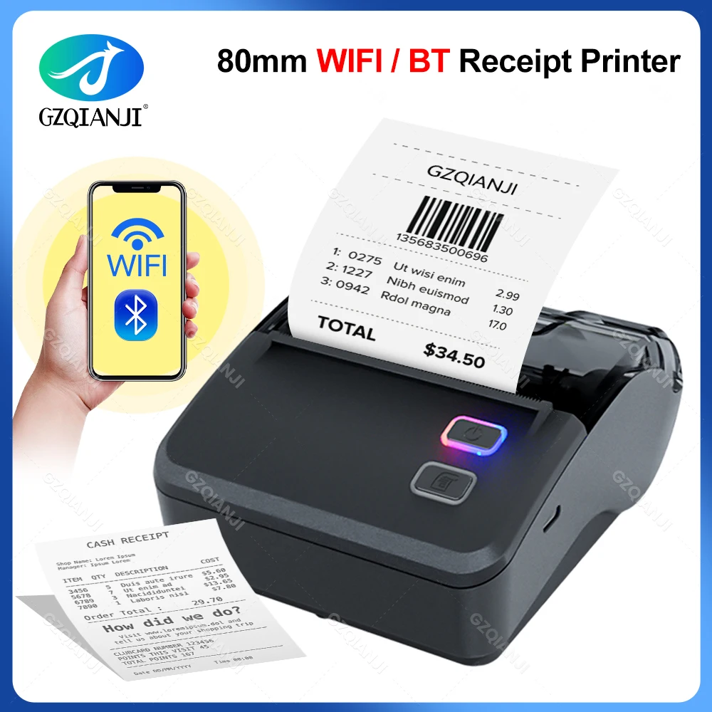 80mm-Wifi-Mobile-Thermal-Receipt-Bill-Printer-Bluetooth-Portable-Mini ...