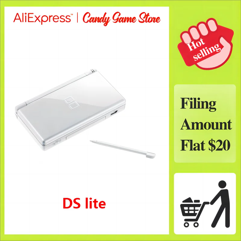 Nintendo DS Lite Game Console, Original, Cartão de Memória, Mini Ultra ...