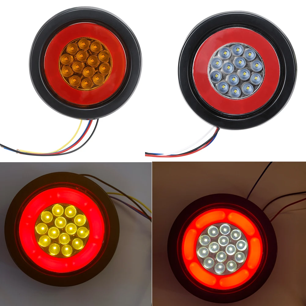 High-Brightness-32LED-Tail-Light-Round-Indicator-Light-12-24V-Fog-Lamp ...