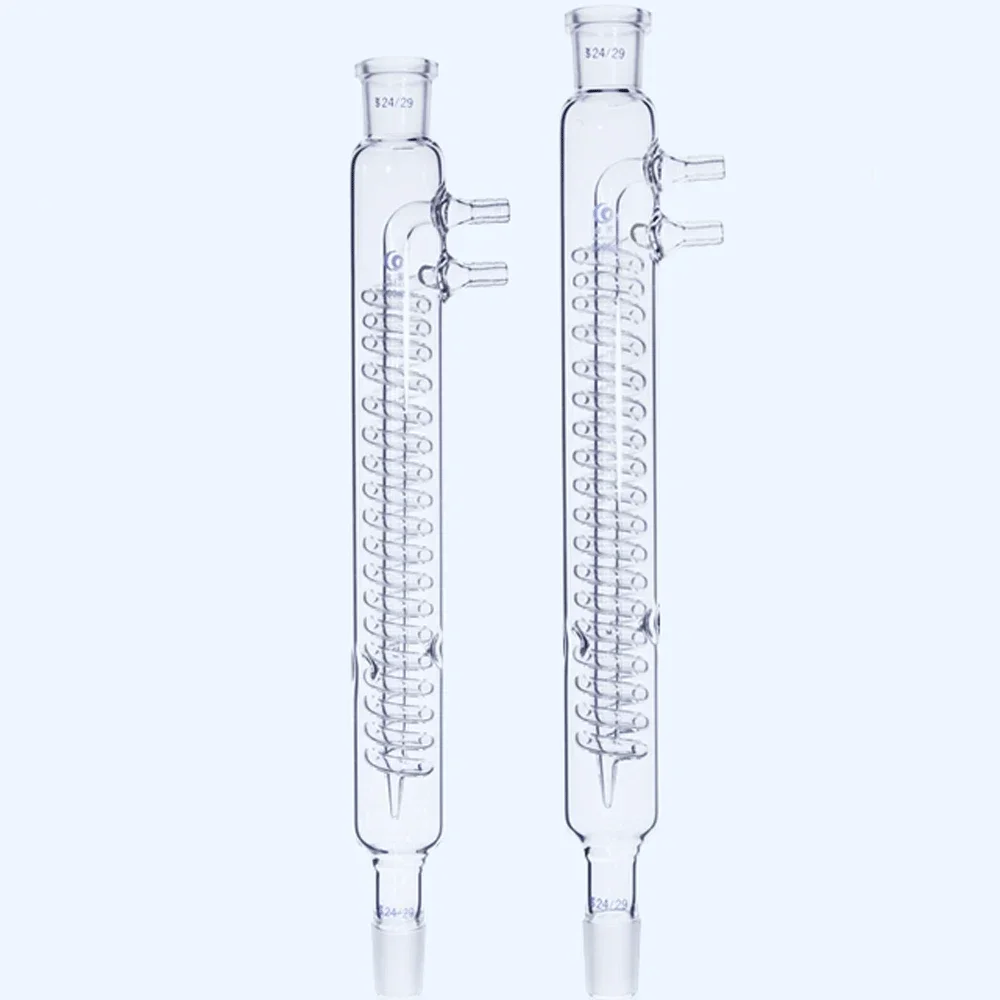 200-300-400mm-24-29-Coil-Borosilicate-Glass-Reflux-Condenser-Tube ...